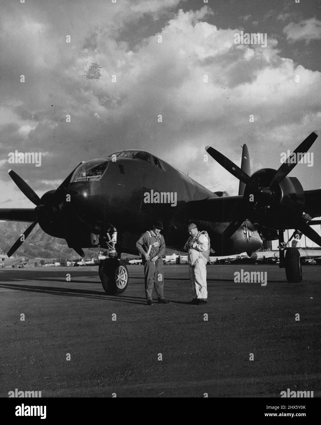Designed For Peace, U. S. Navy’s new Lockheed P2V patrol plane was ...