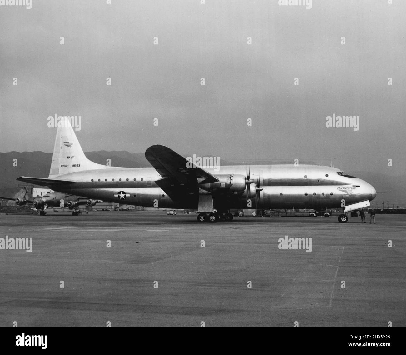 Debut Of A New Sky Giant - The Lockheed Constitution rolls into the ...