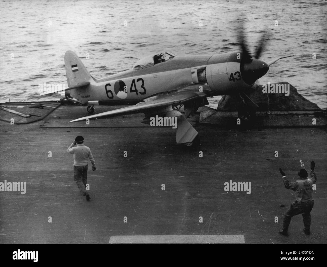Near Thing -- A Dutch Royal Air Force Hawker Sea Fury plane nearly goes ...
