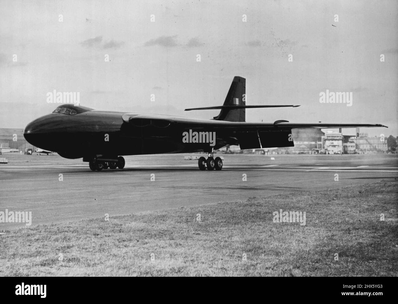 S.B.A.C. Flying Display At Farnborough. -- A Vickers Valiant bomber ...