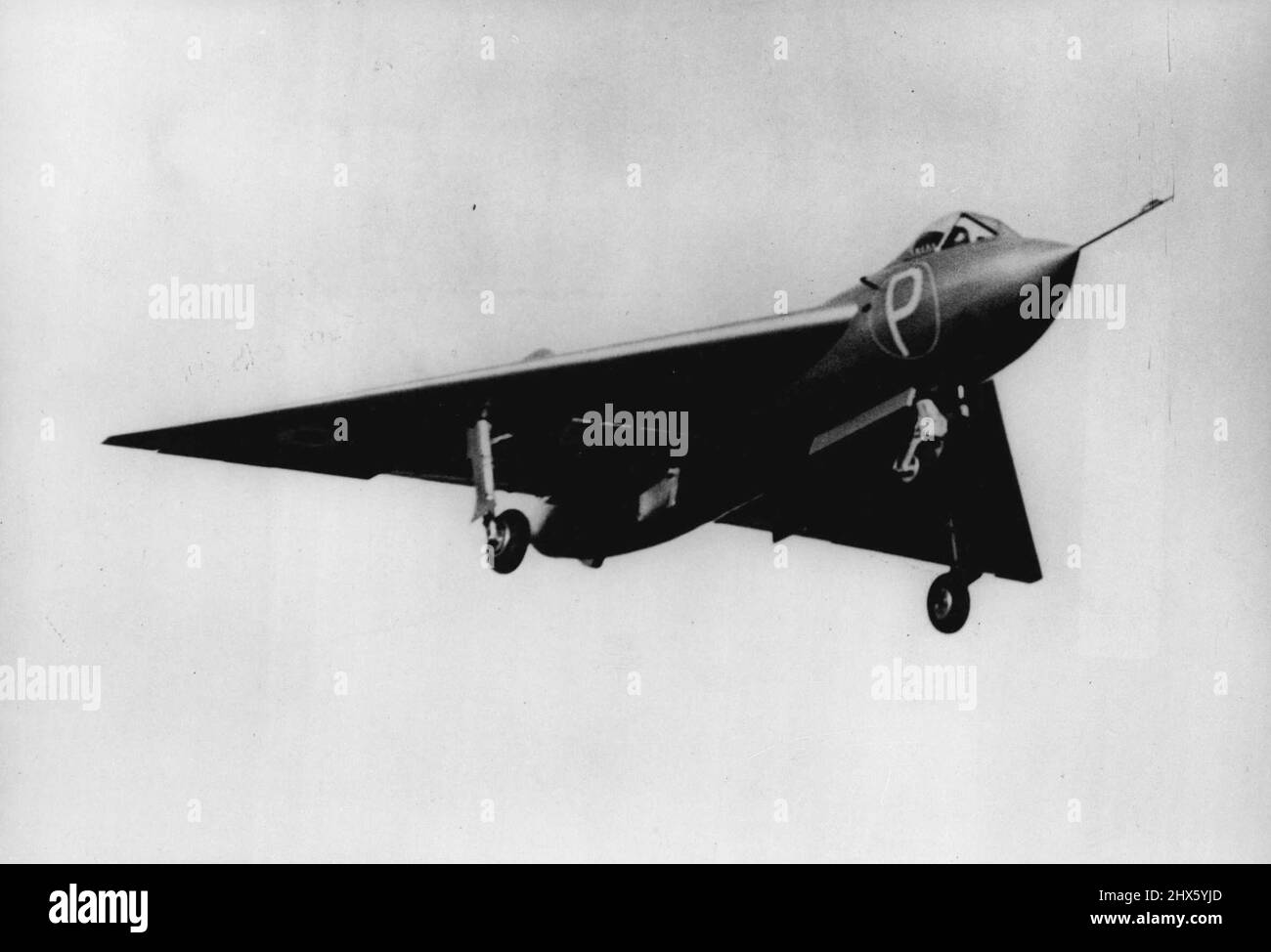 Britain's First Delta-Wing 'Plane -- Seen in flight is Britain's first ...