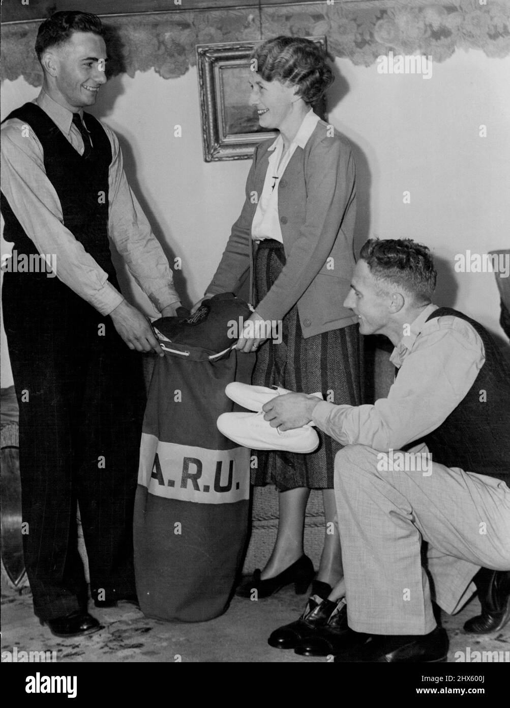 Trevor Allan (standing) Rugby Union. July 23, 1947 Stock Photo - Alamy