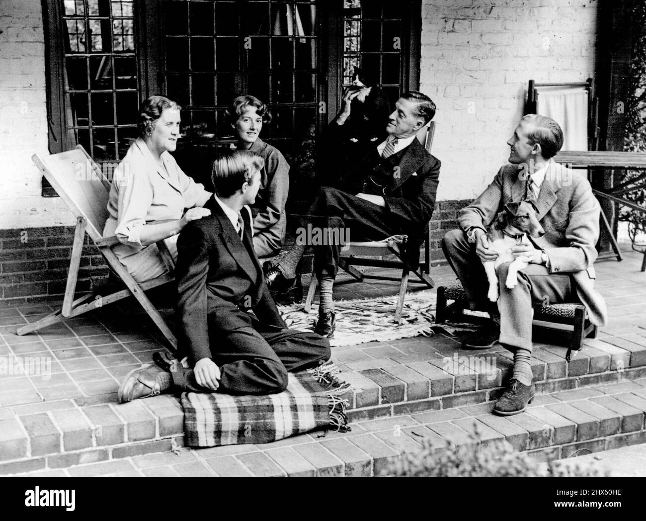 Taking it easy at home is London Lord Mayor Alderman Cuthbertl Ackroyd ...