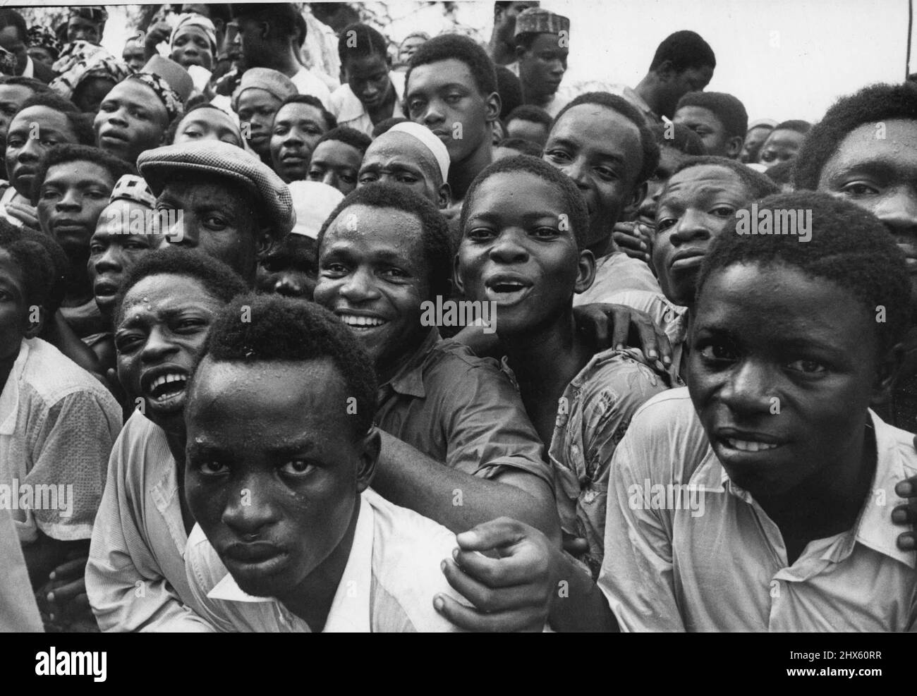 African people crowd Black and White Stock Photos & Images - Alamy