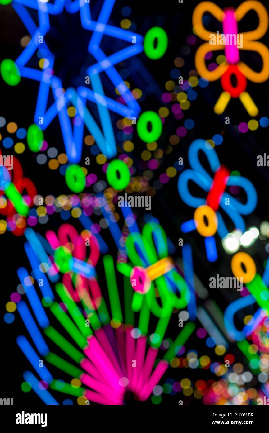 Multi colored neon lights hi-res stock photography and images - Alamy