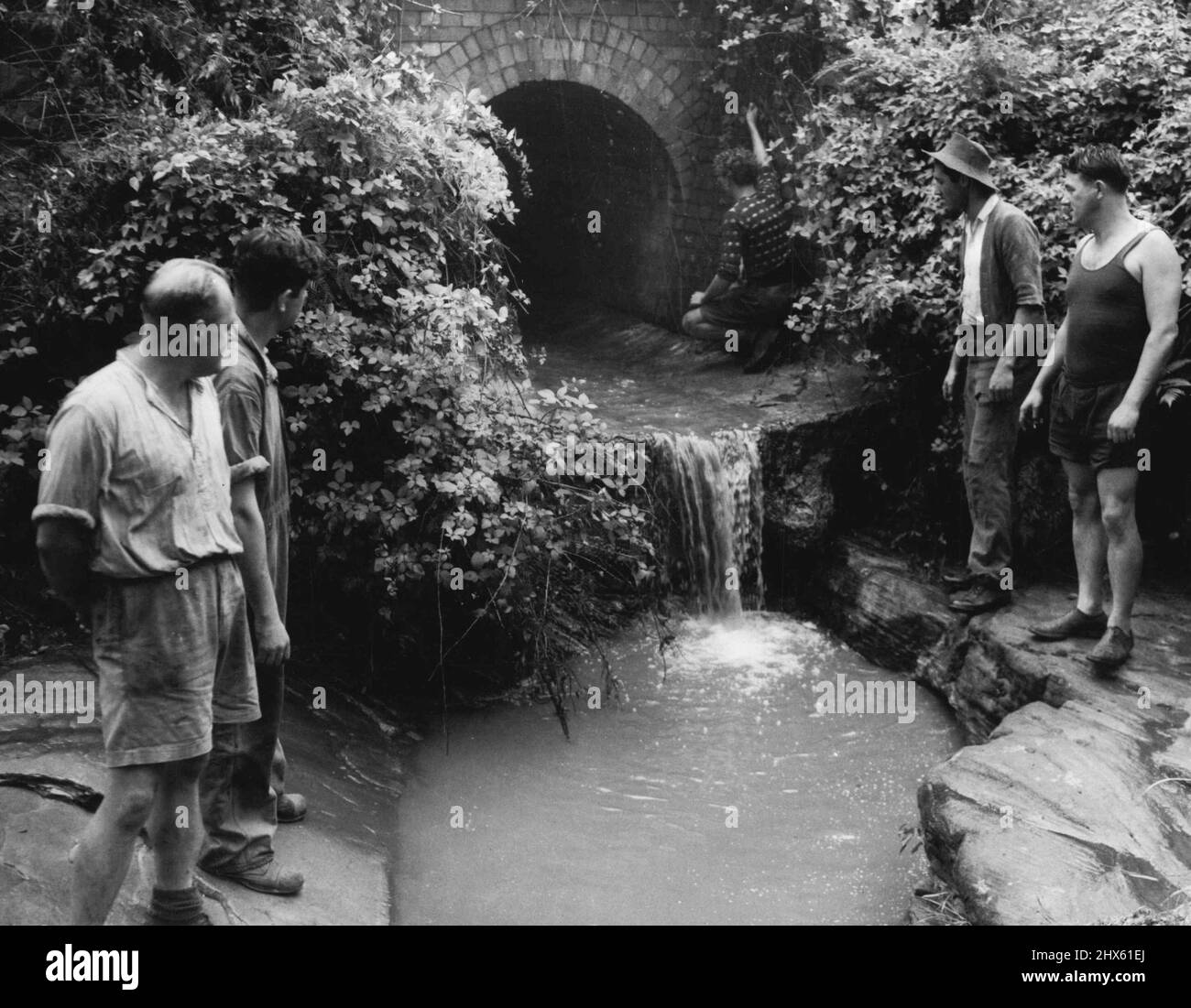 Water - Storm water channel ***** park. January 01, 1951.;Water - Storm ...