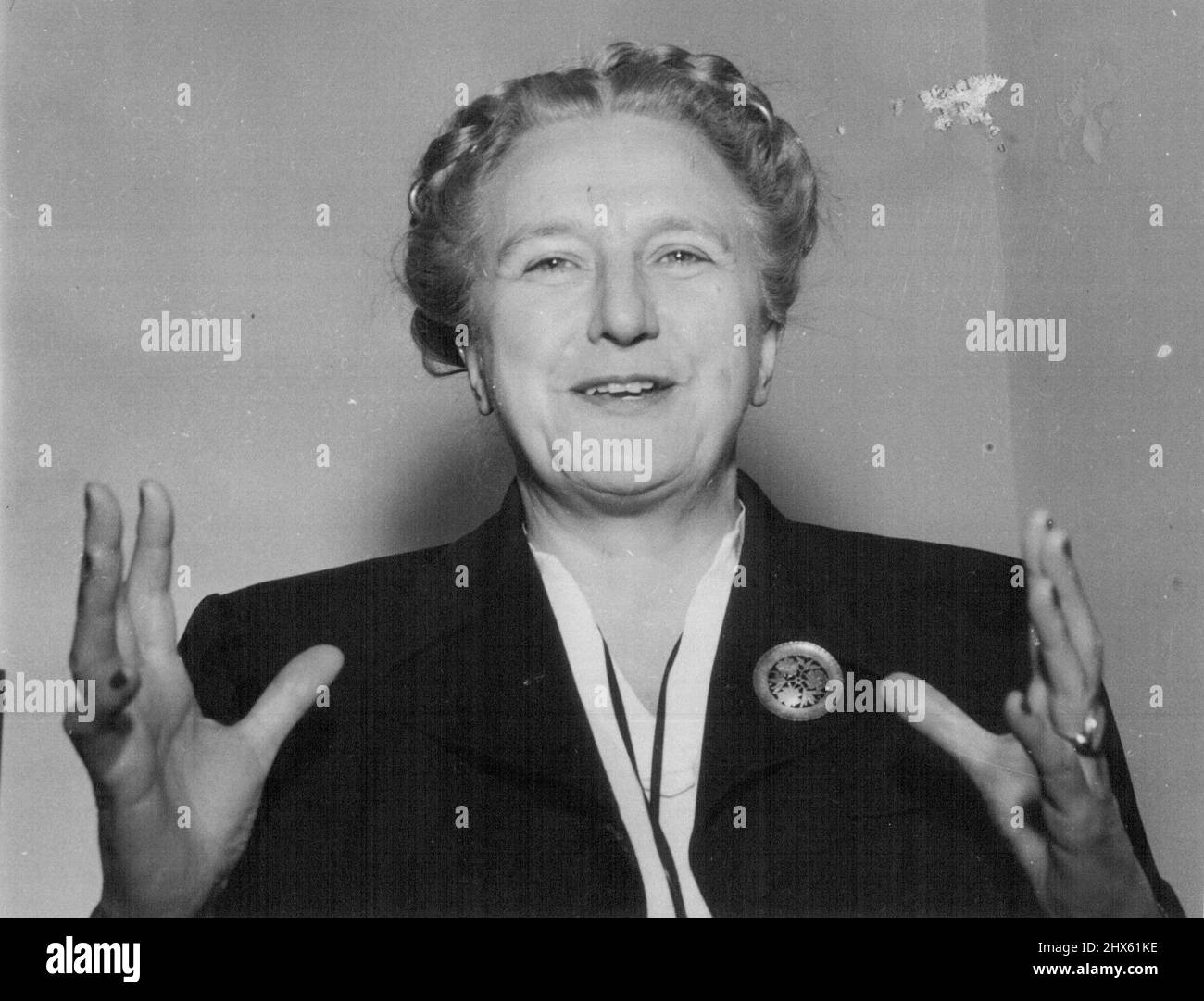 Mrs. Esther Van Wagoner Tufty. August 25, 1953.;Mrs. Esther Van Wagoner ...