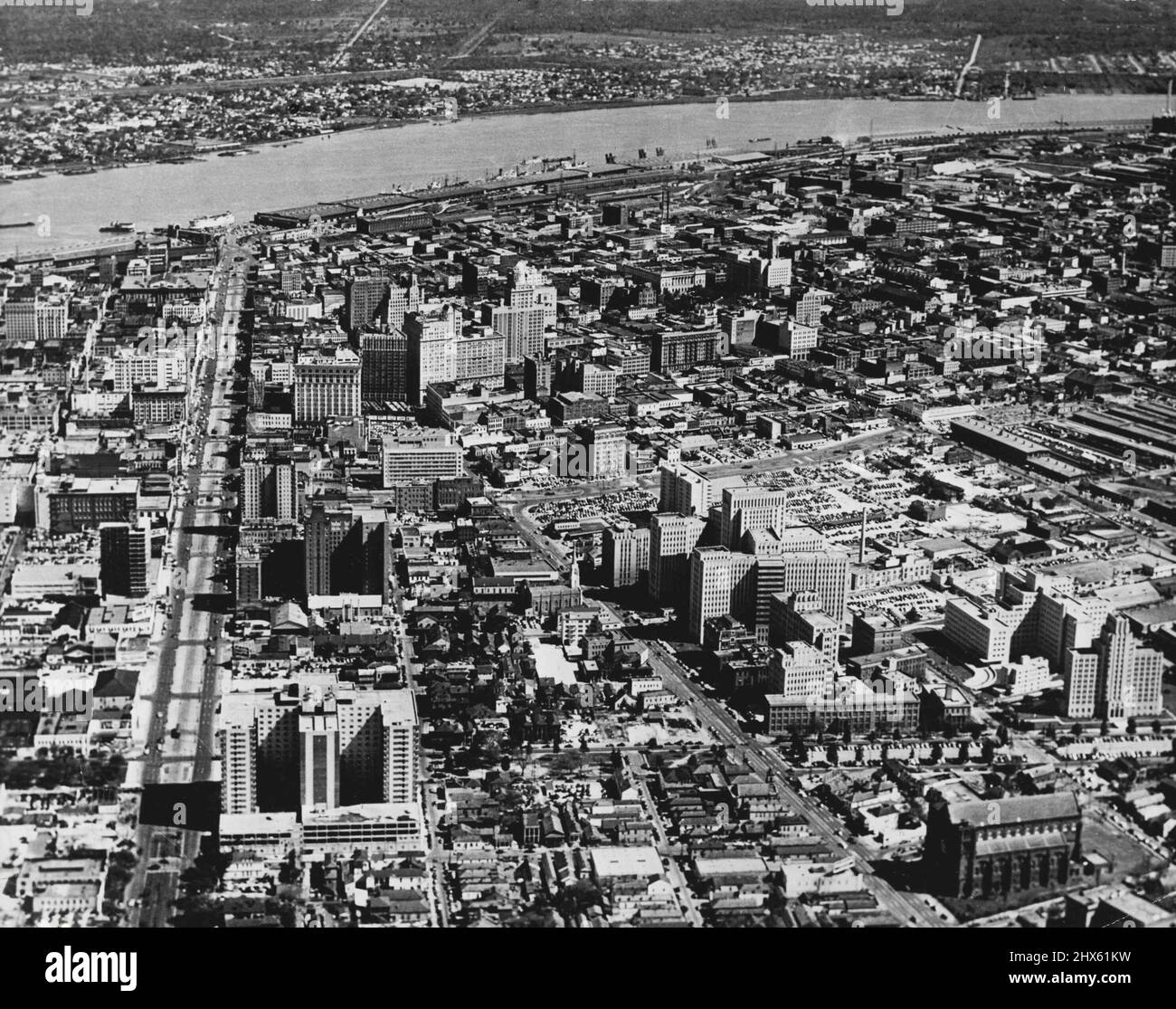 American Views: New Orleans, Louisiana Aerial view showing the city's ...