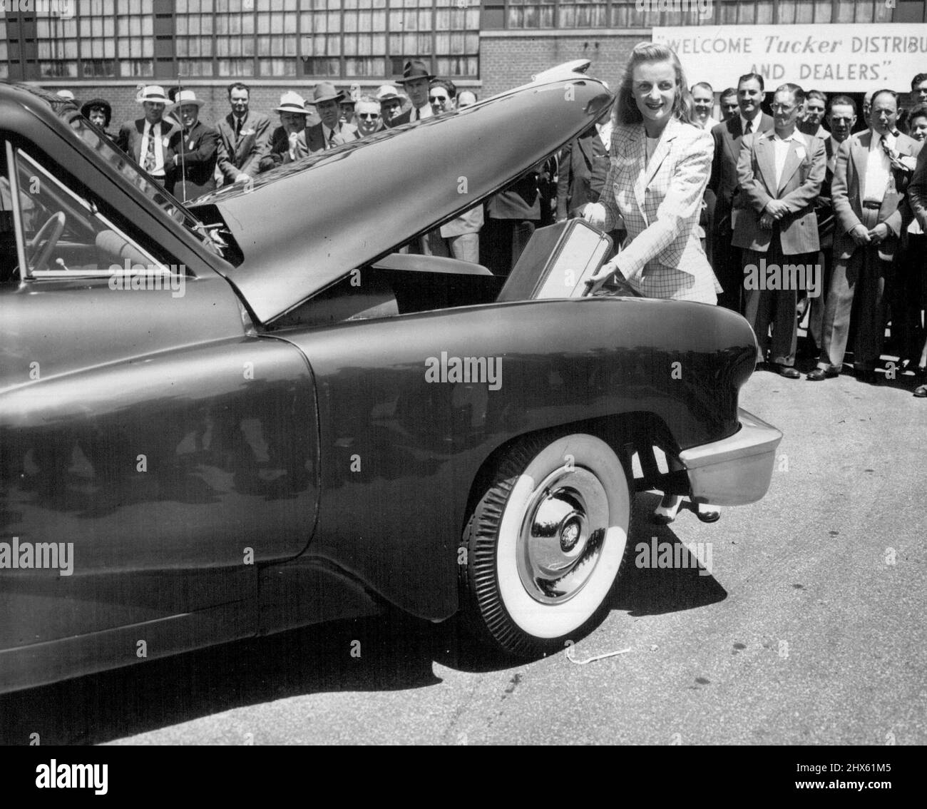 New Car -- Marylin Lee Tucker, 20-year-old daughter of Preston T ...