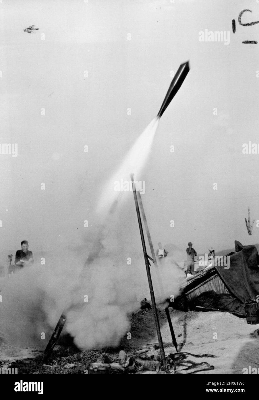 Vietnamese Guerrillas operating on the track of the Vietming forces ...