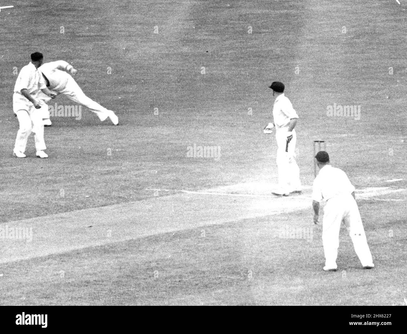 3rd test Melbourne. January 11, 1937.;3rd test Melbourne Stock Photo ...