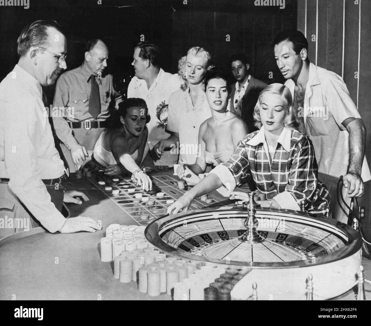 Vintage gambling Black and White Stock Photos & Images - Alamy
