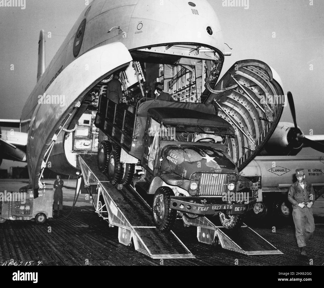 Pakistan Bound Globemaster Loaded in Korea A. U.S. Air Force truck is ...