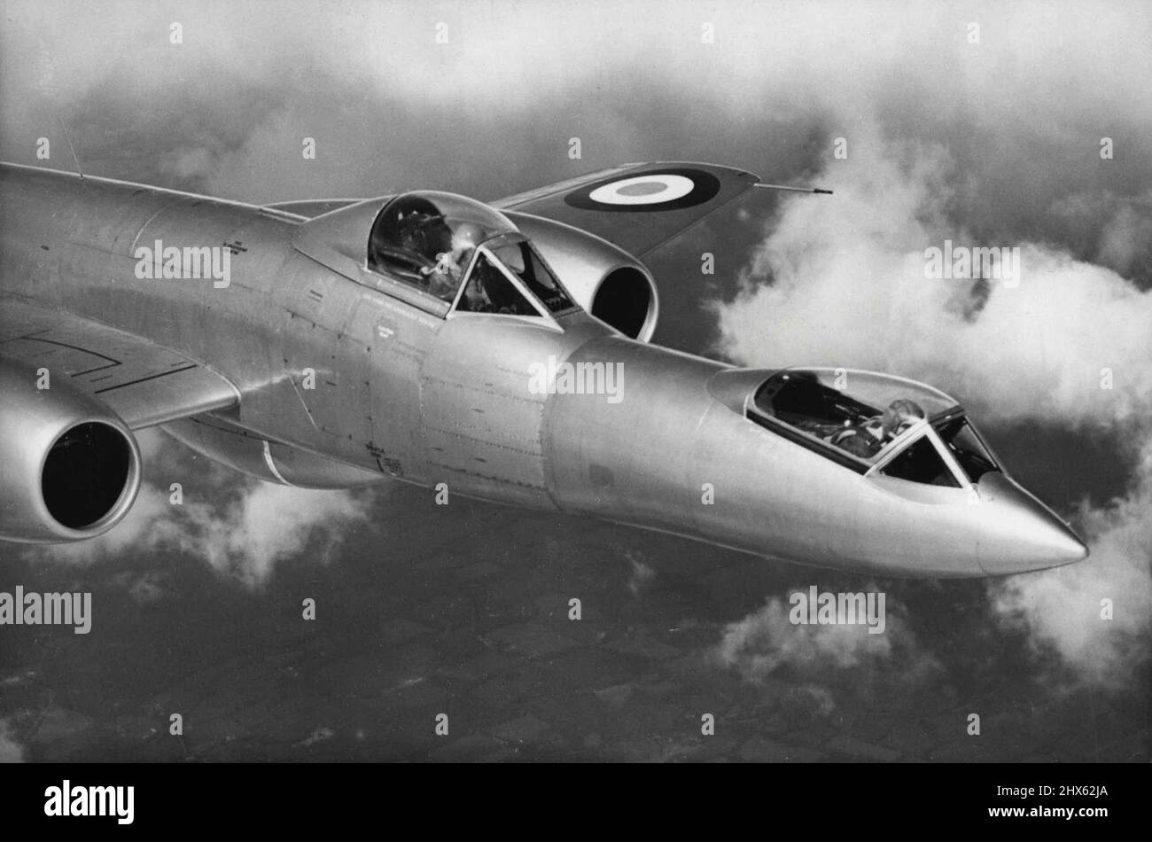 "Prone Flying" Experiments In The R.A.F. -- The "prone position" Meteor ...