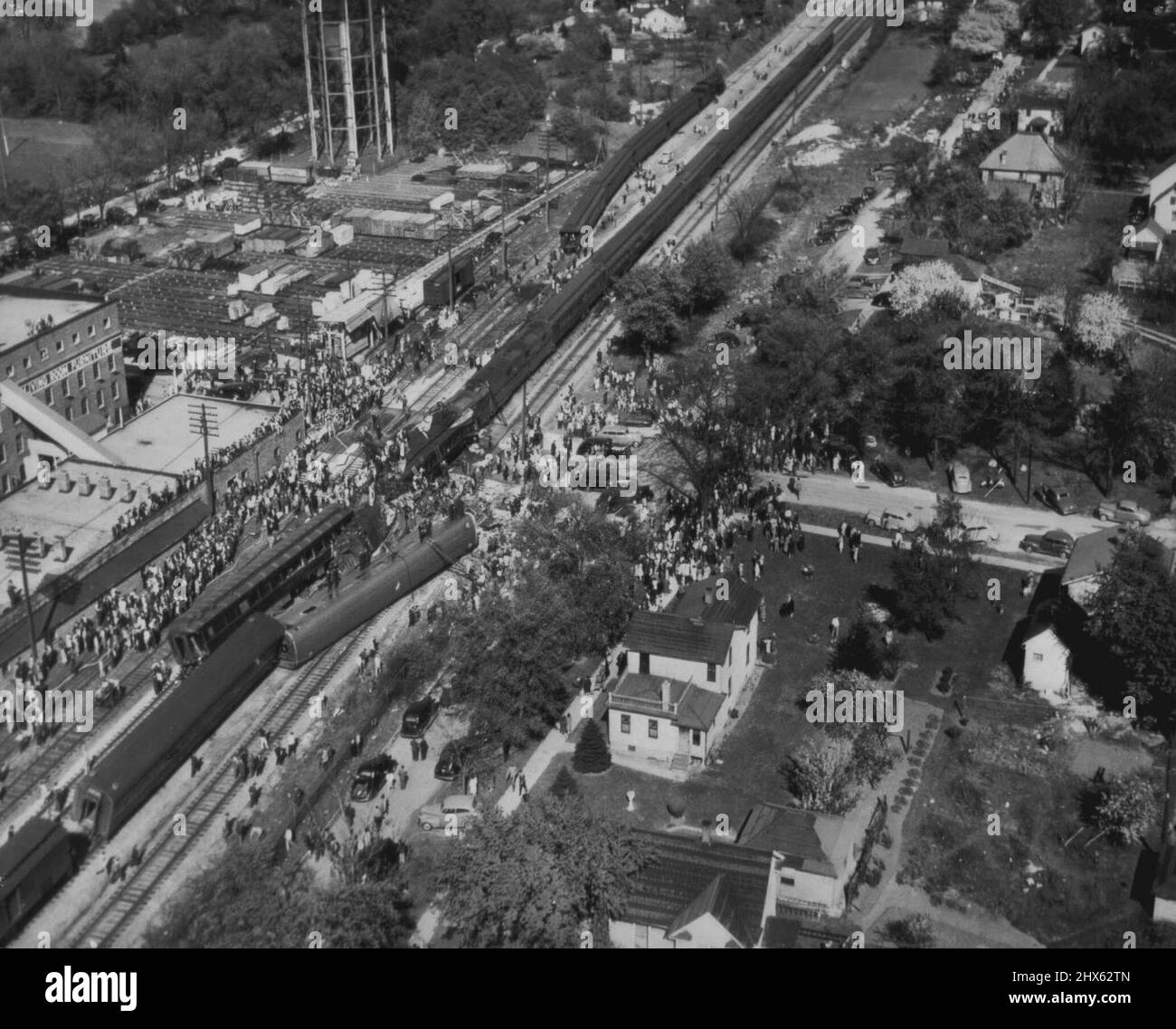 Train crash aerial hi-res stock photography and images - Alamy