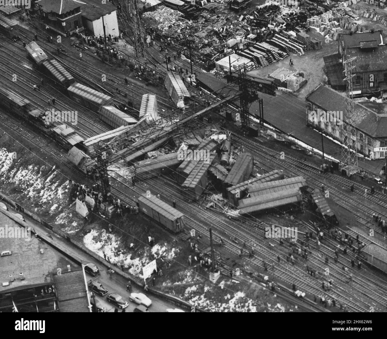 Train crash aerial hi-res stock photography and images - Alamy