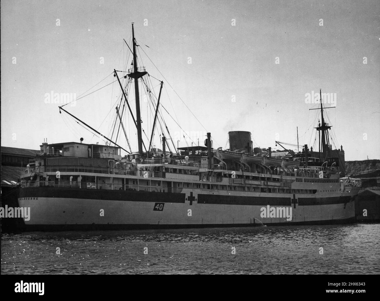 Manunda - Hospital Ship. October 1, 1941 Stock Photo - Alamy