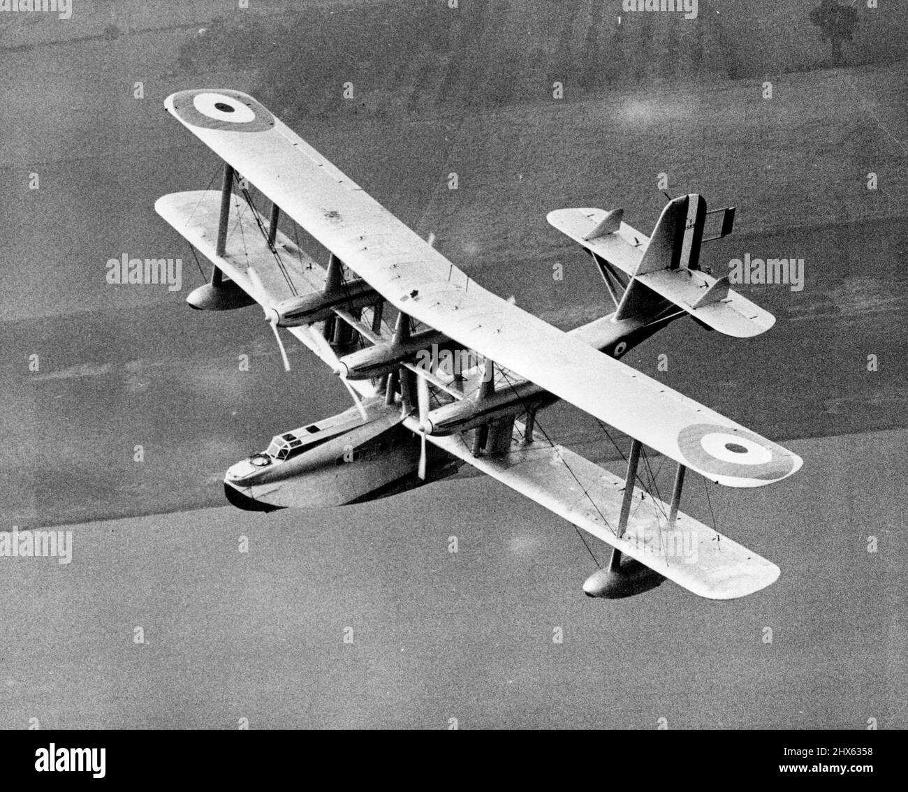 Britain's Largest Flying Boat Takes The Air. A remarkable photograph ...