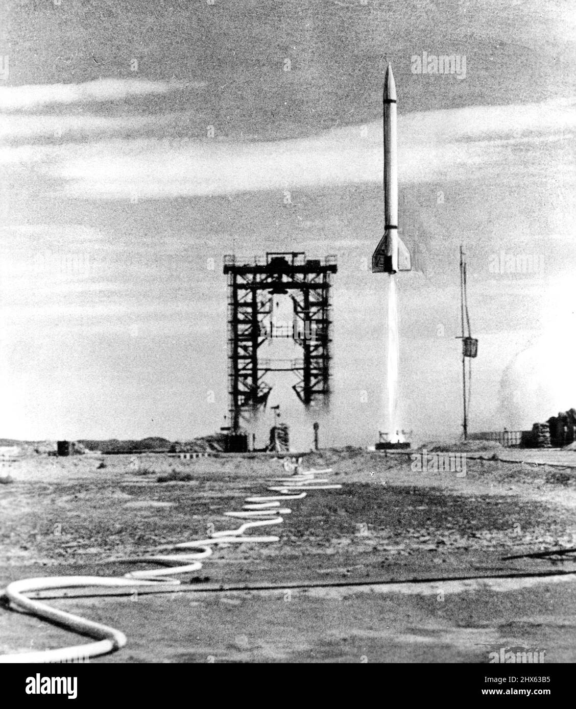 The first American-designed high-altitude research rocket, the Viking ...