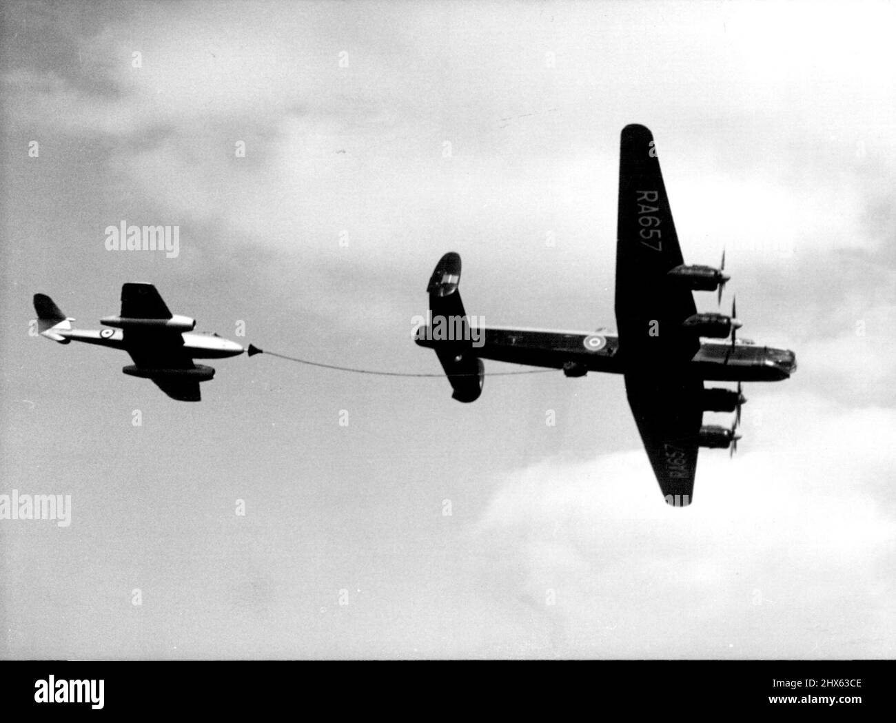 Jets Down Lincoln Bomber. The relative sizes of a Lincoln bomber and a ...