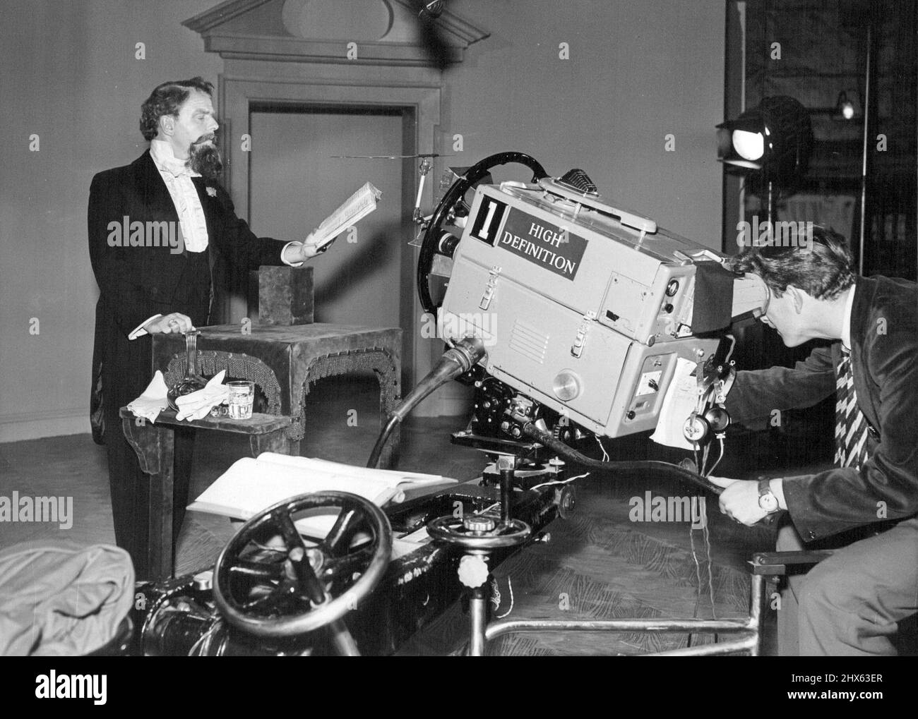 Charles Dickens "Comes To Life" For A.T.V. -- Emlyn Williams seen ...