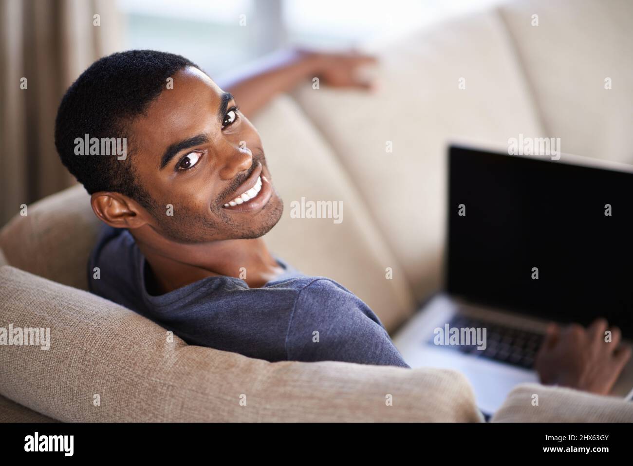 Catch man laptop hi-res stock photography and images - Alamy
