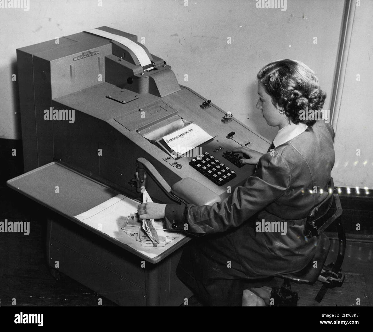 Proof Machine Bank of N.S.W., Sydney. This unique machine has just been ...
