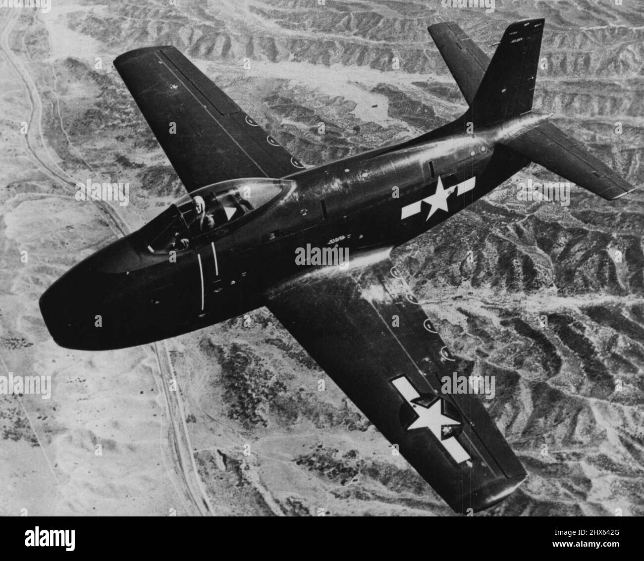 FJ1 - one of the first Navy jets. Its Catapullted from owner deck ...