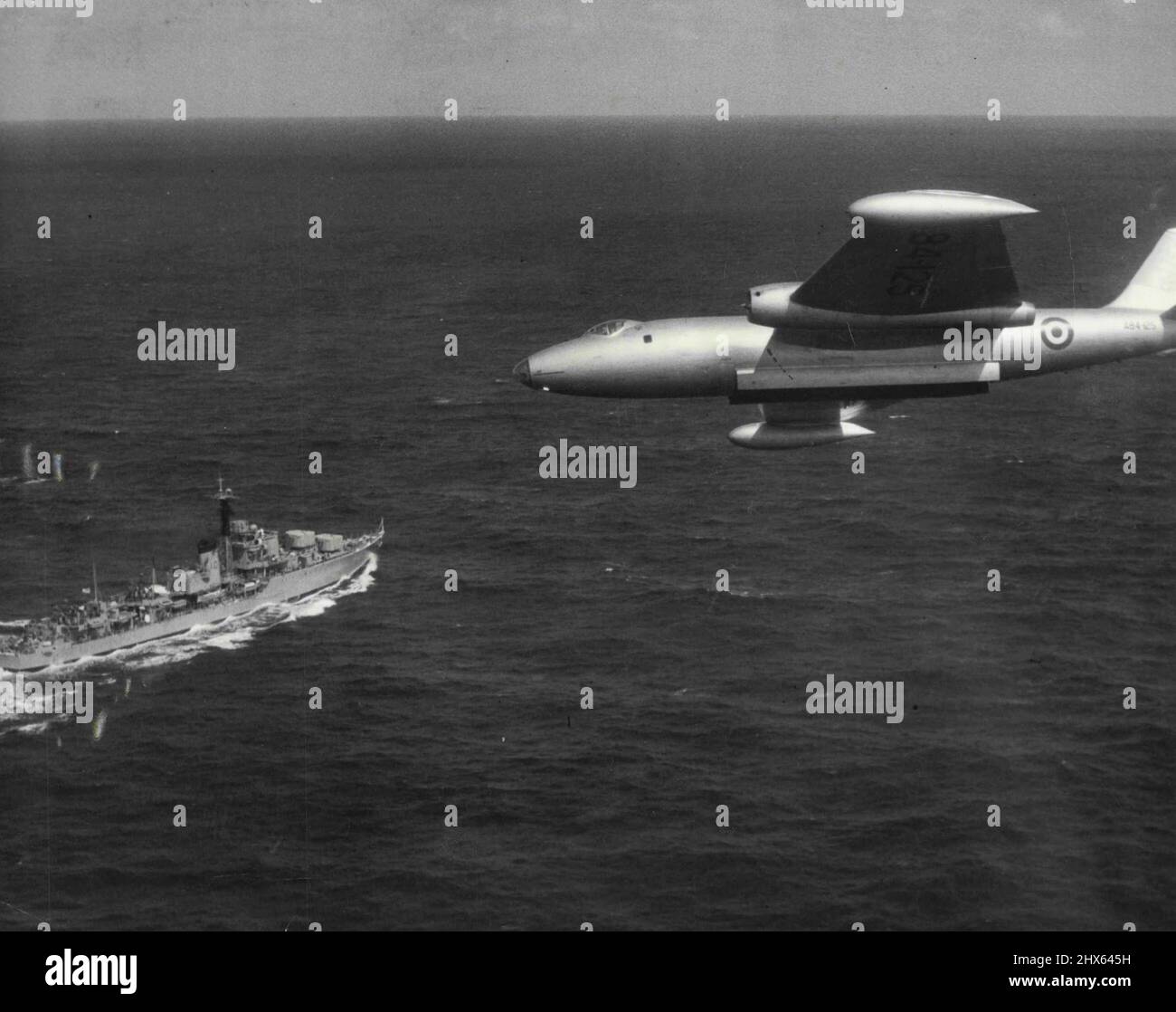 Australian Canberra Jet Bombers First Combat Attack -- Bomb doors open ...