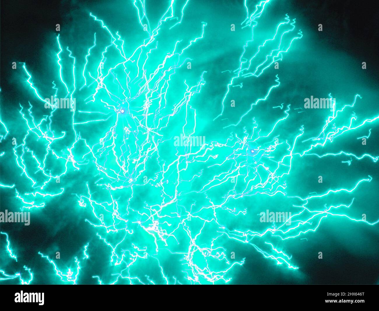 Colourfull Psychedelic Firework evokes electric shocks and voltages ...