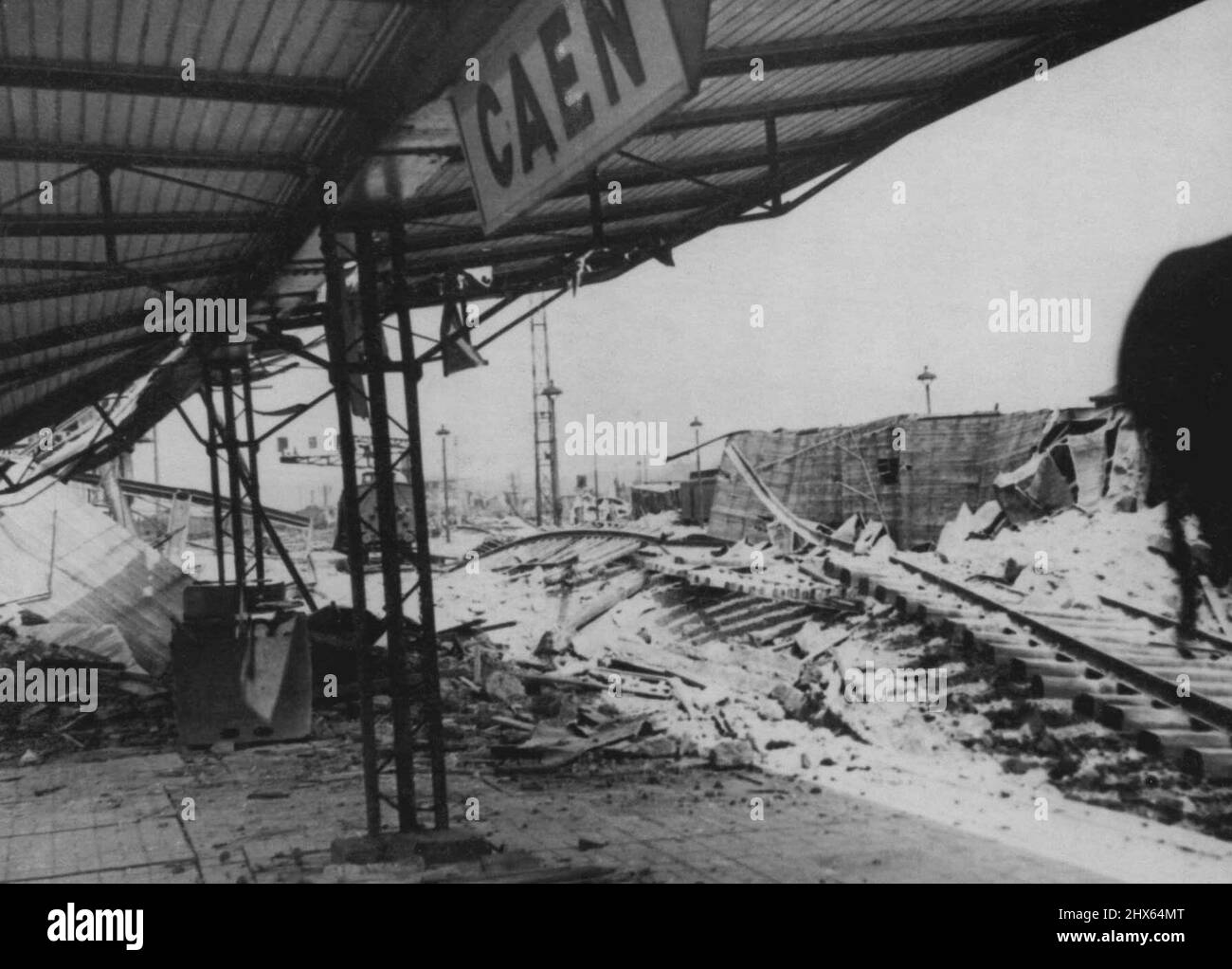 French Communication Center Wrecked -- The station and yards of the ...