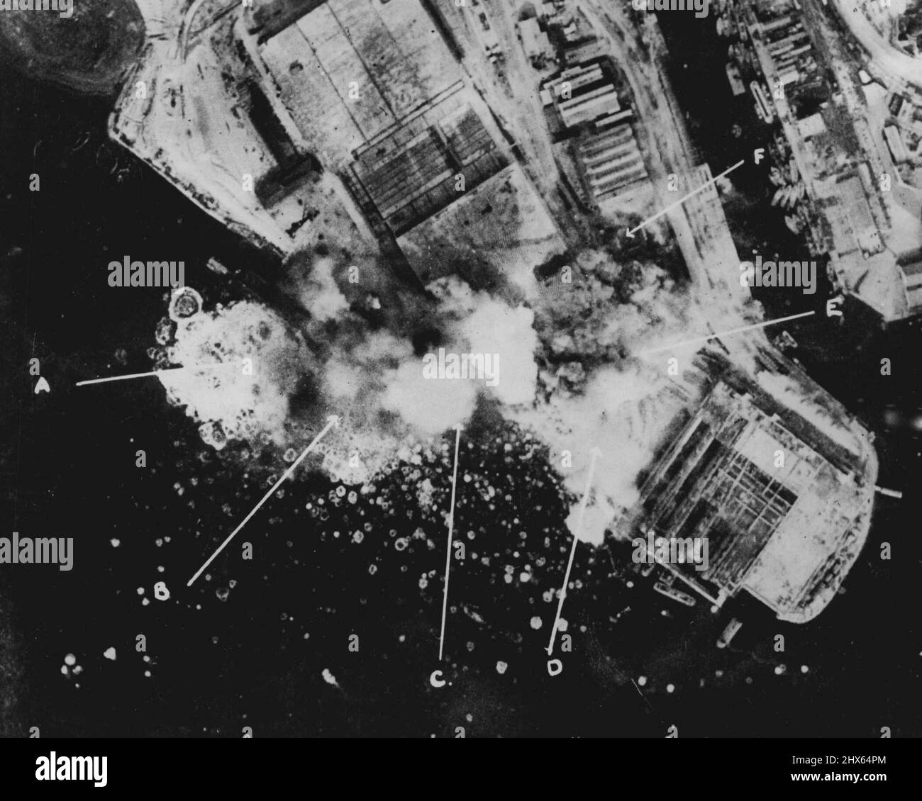 Lorient U-Boat Base Bombed By U.S. Fortresses Pictures Made During ...