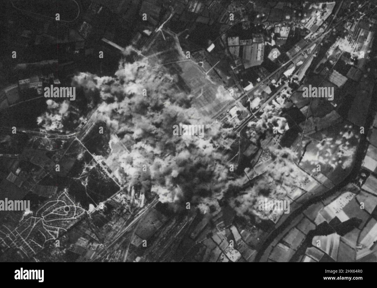 Aero Engine Factory Supplying Luftwaffe Blitzed By U.S. Fortresses ...