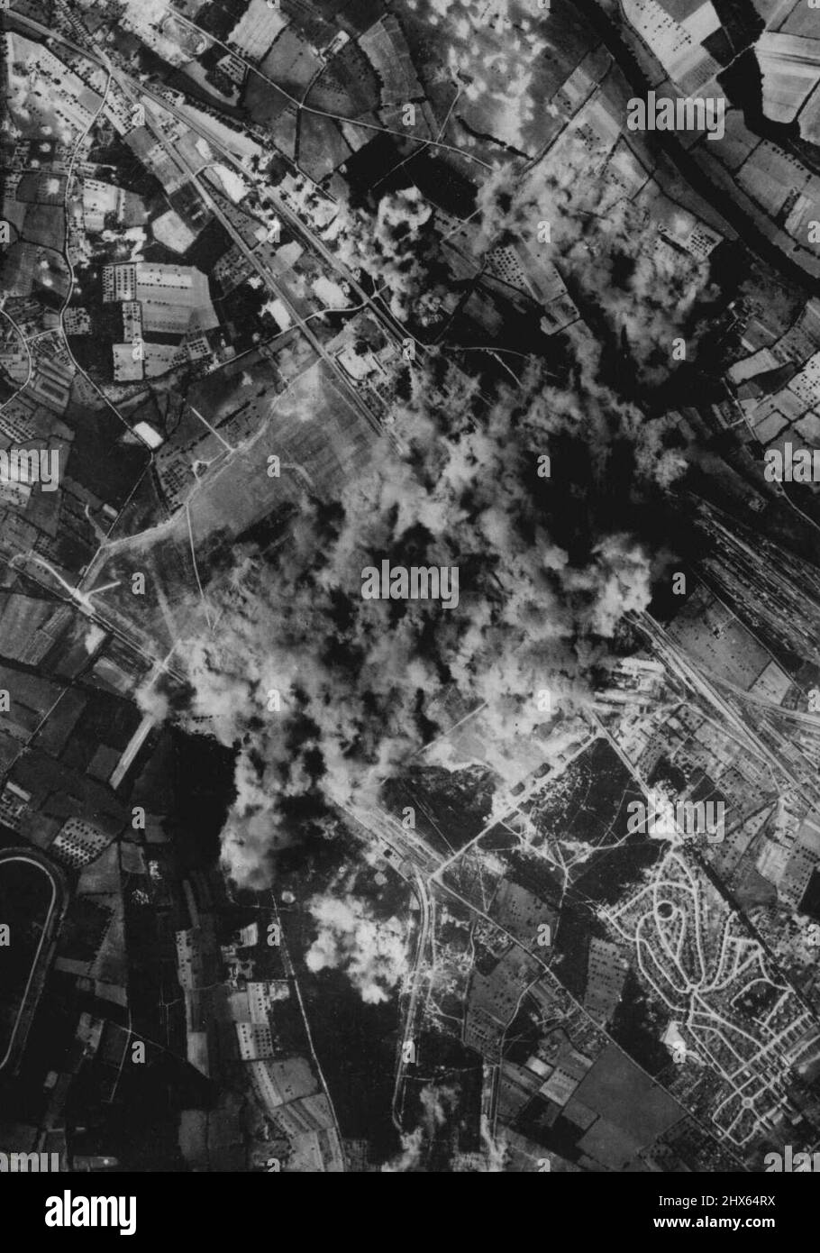 Aero Engine Factory Supplying Luftwaffe Blitzed By U.S. Fortresses ...