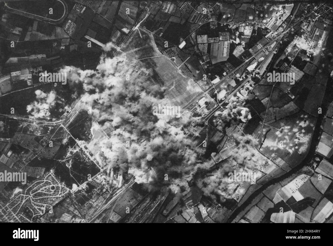 Aero Engine Factory Supplying Luftwaffe Blitzed By U.S. Fortresses ...