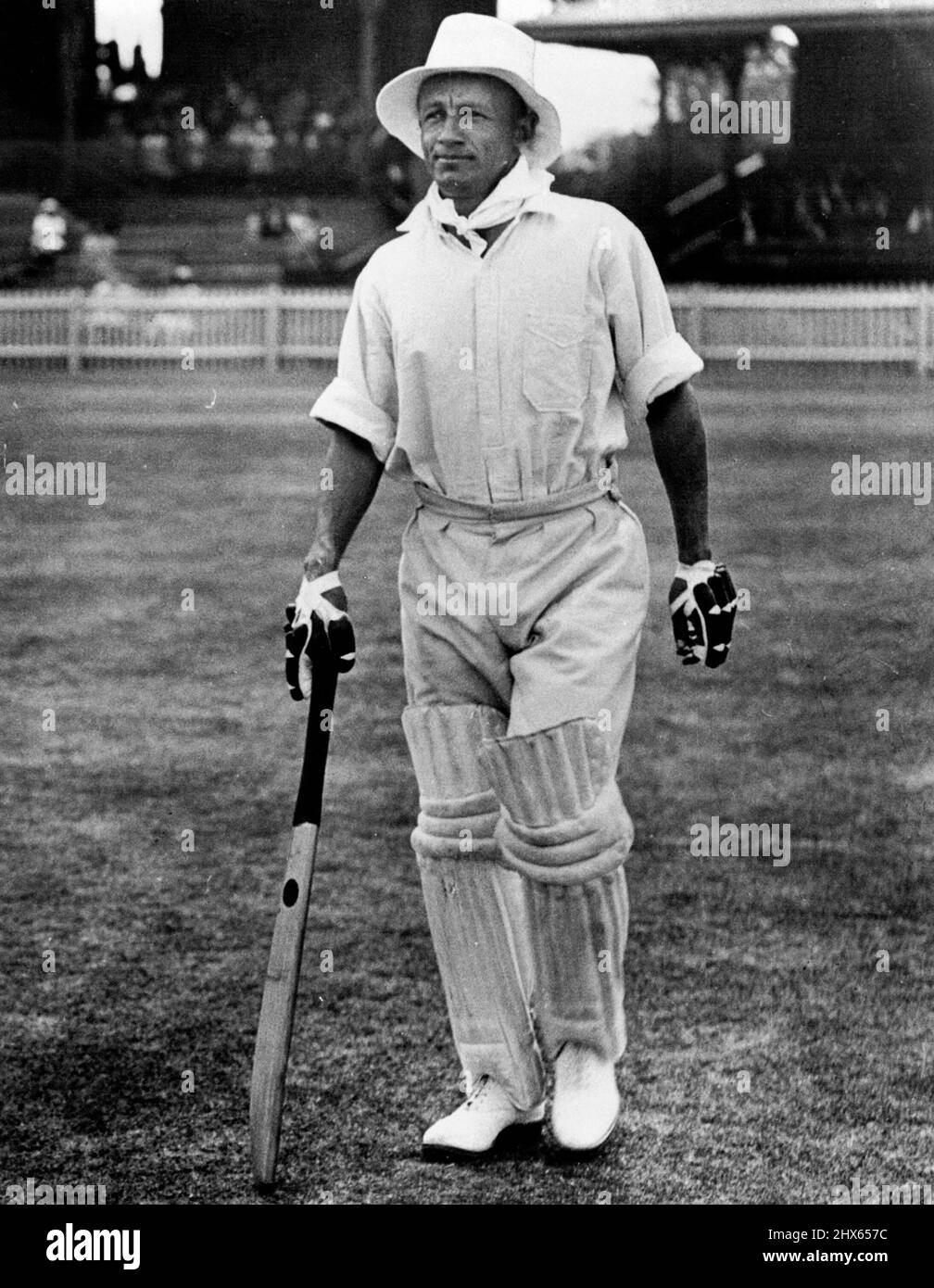 Don Bradman, 1st Day. January 27, 1932 Stock Photo - Alamy