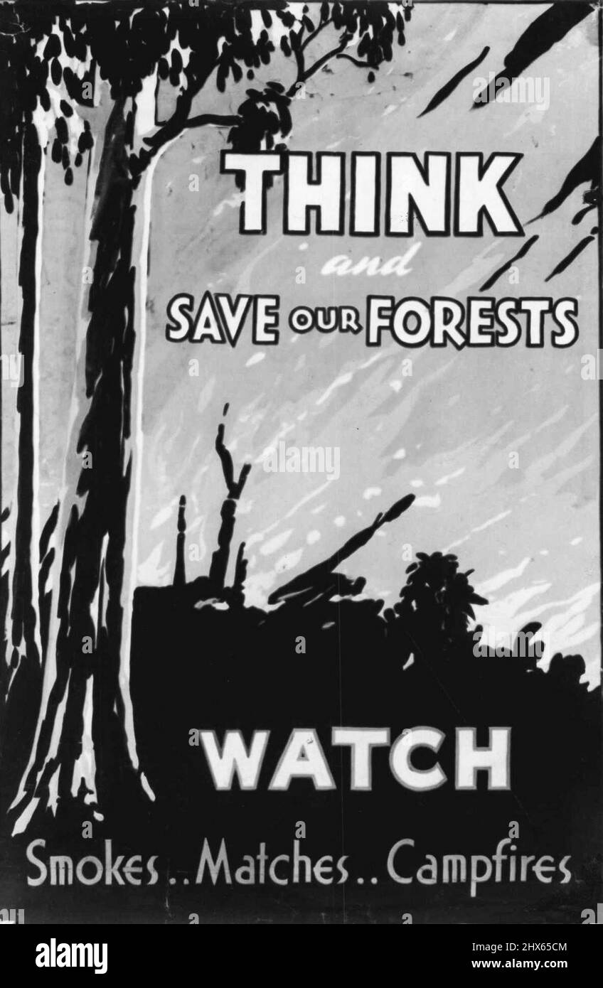 Bush Fire (Prevention, Etc.) - Posters (See Also: Advertising-Misc ...