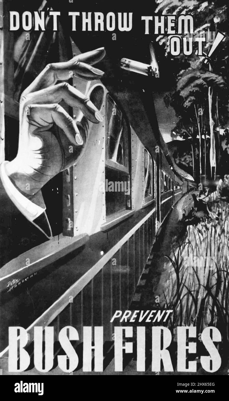 Fire prevention poster hi-res stock photography and images - Alamy