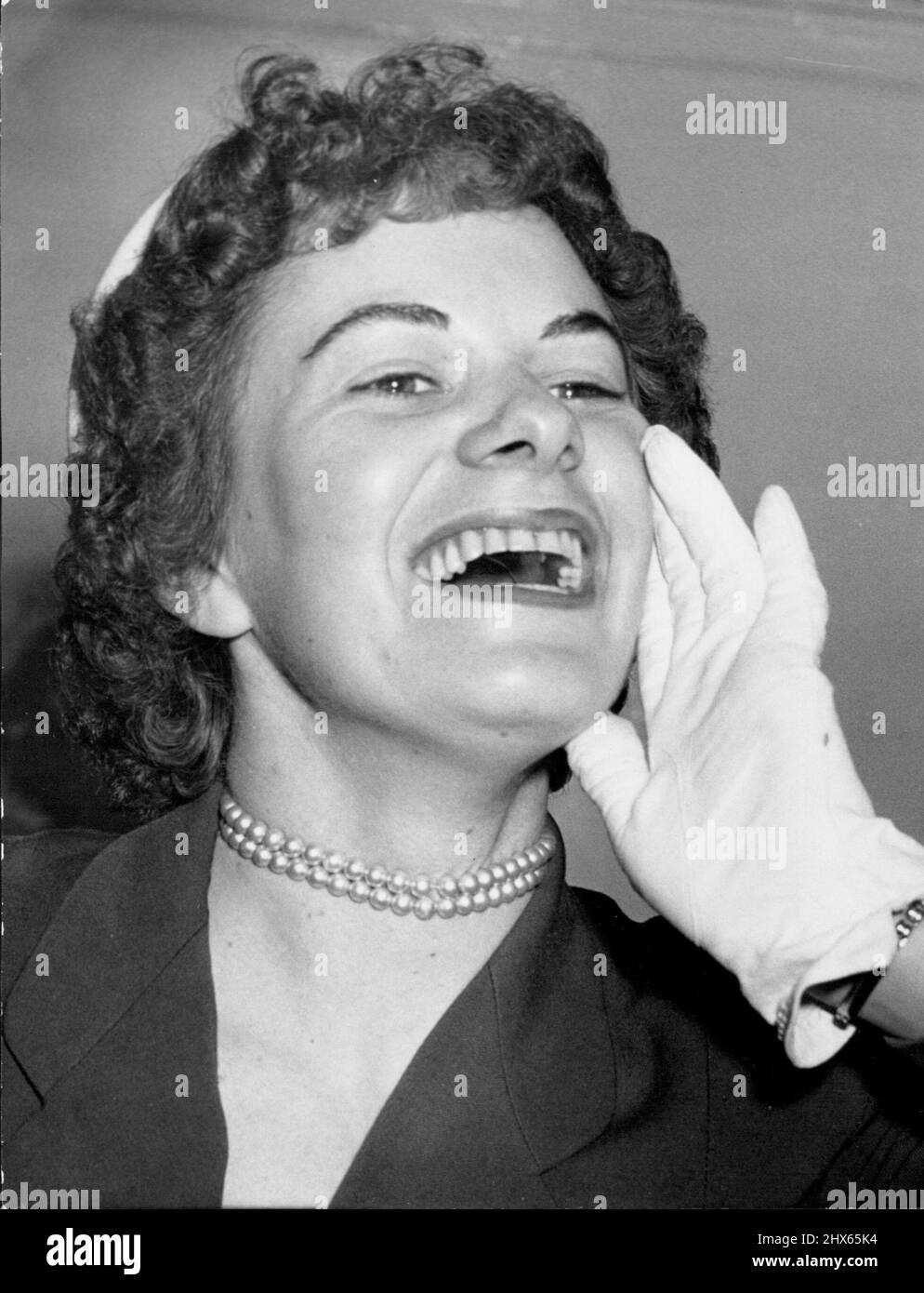 Mrs. Allan Williams wife of boxer. June 02, 1955 Stock Photo - Alamy