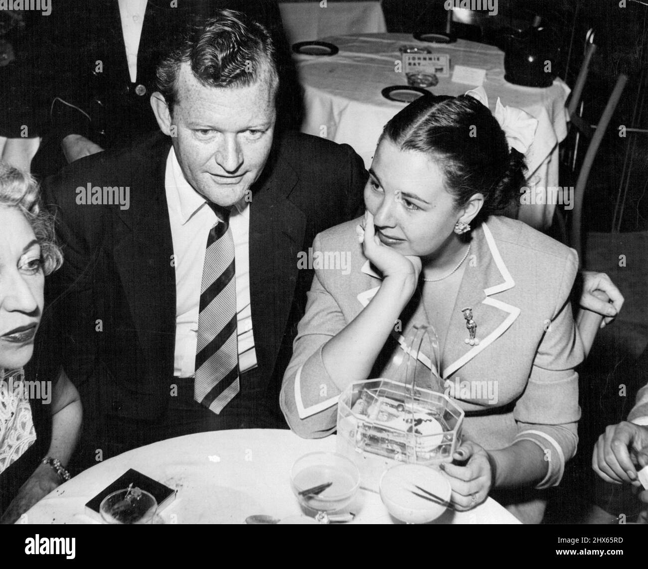 Bill Moyers, Jane Withers. December 12, 1955 Stock Photo - Alamy
