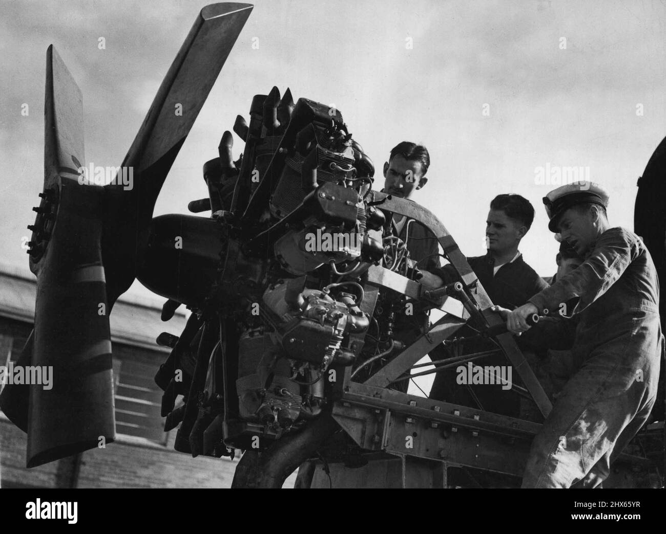 After a complete overhaul this Bristol Pegasus engine ***** a 12 hours ...