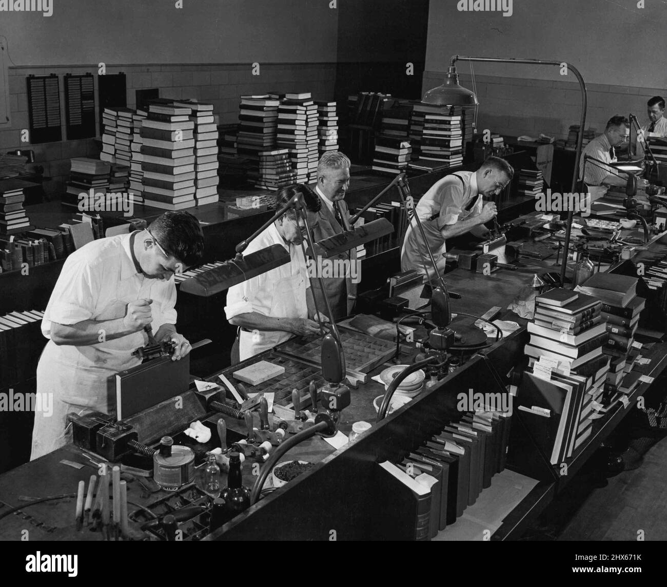 Library Of Congress -- In the book-binding department of the U.S ...