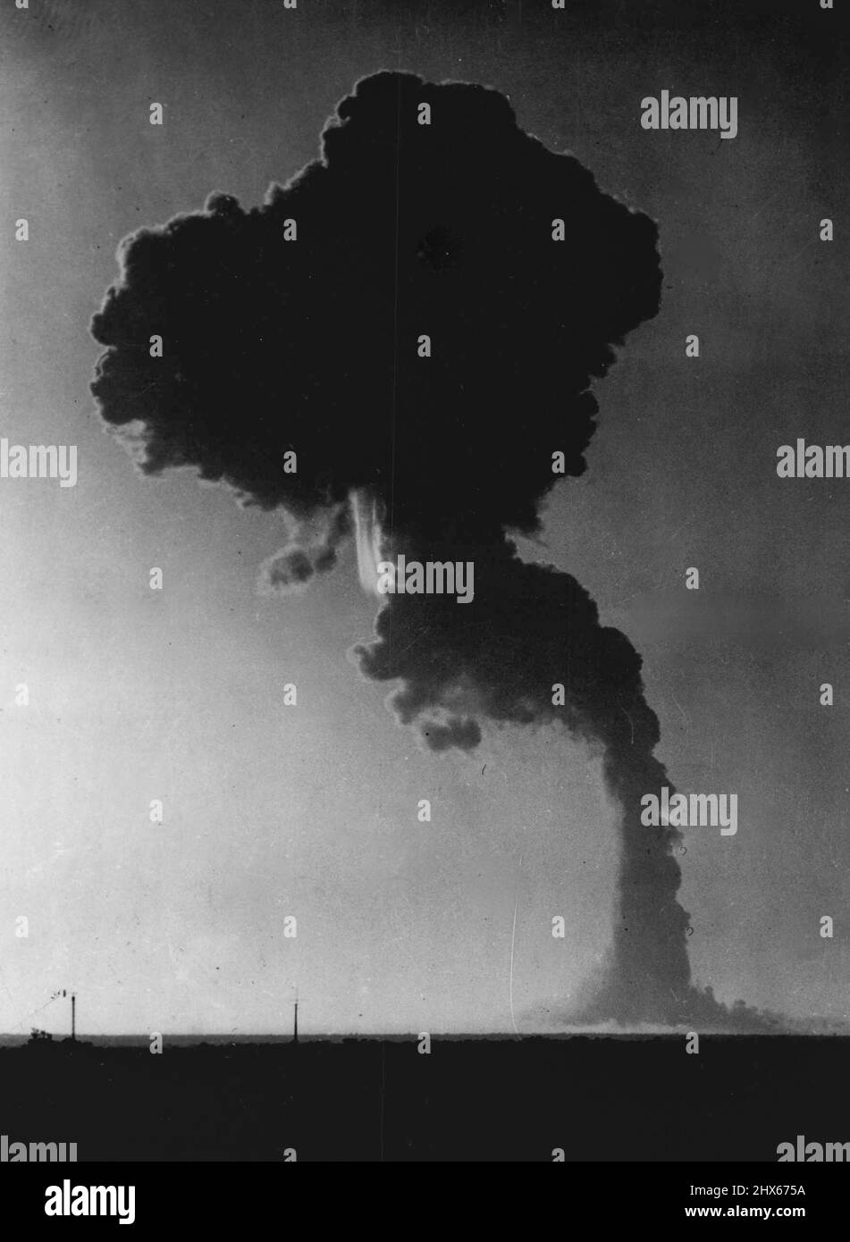 89Q.A. - Atomic Test At Woomera Rocket Range. October 19, 1953 Stock ...