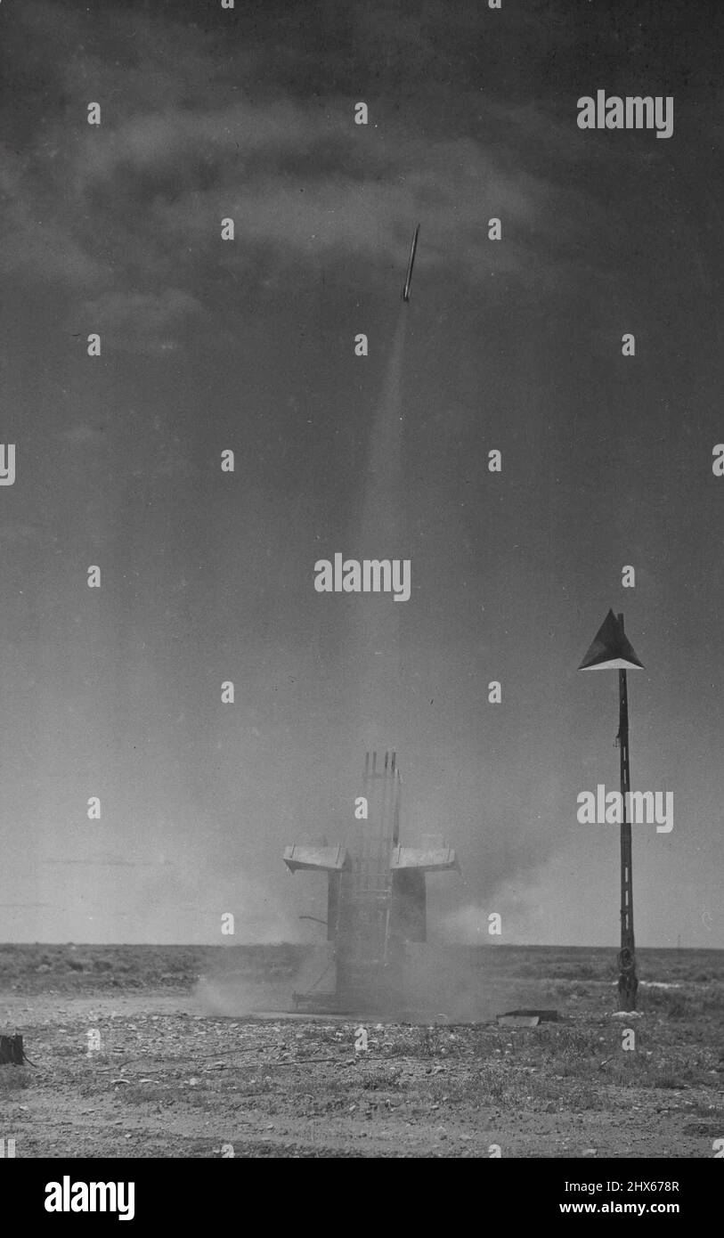 British Rocket Tests In Australia -- Woomera rocket range, on the South ...