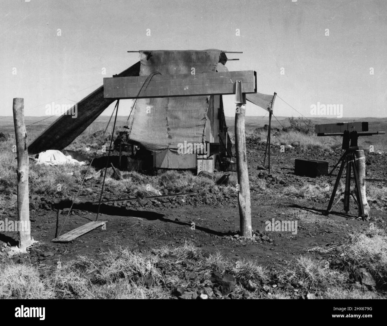 "Bazooka" and other camera with mobile darkroom in background. November ...