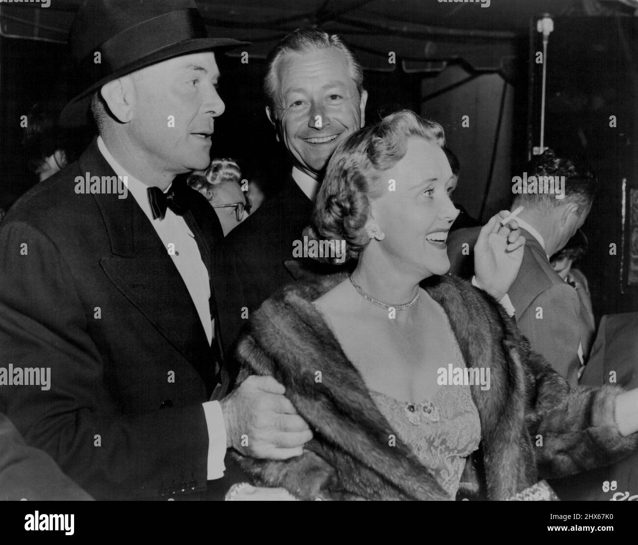 Dean Jagger with Mr. and Mrs. Robert Young at Robe Hollywood Premiere ...