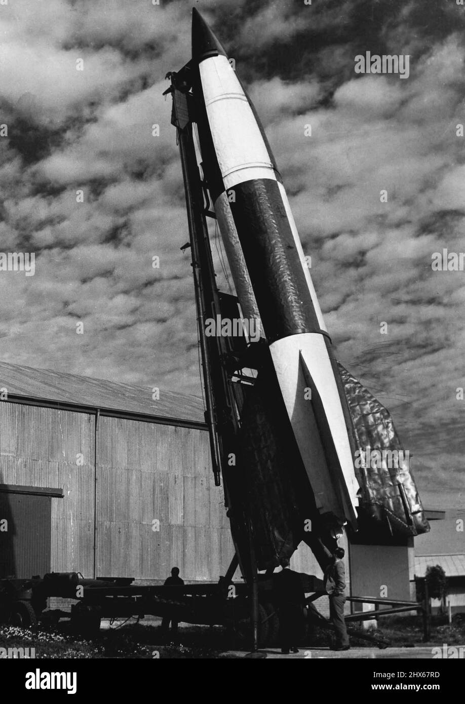 V2 Rocket bomb ***** Australian secret rocket research factory at ...