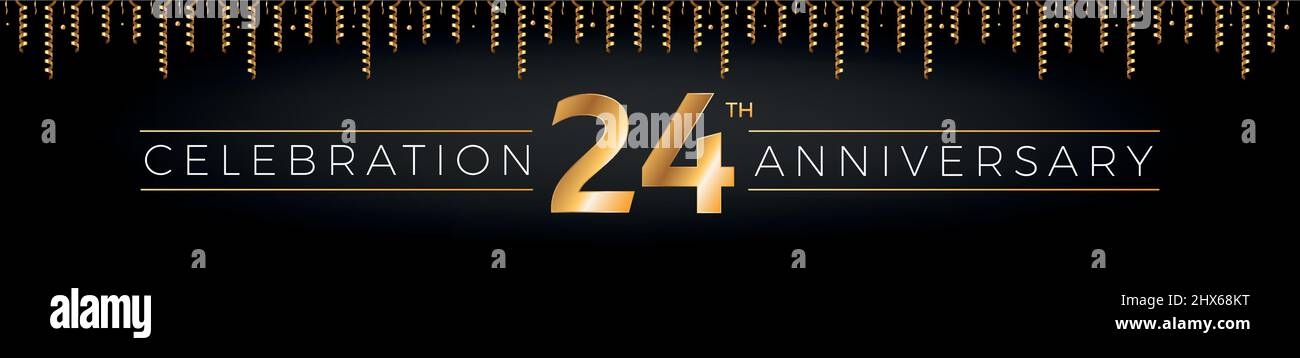 24th years birthday celebration Stock Vector Images - Alamy
