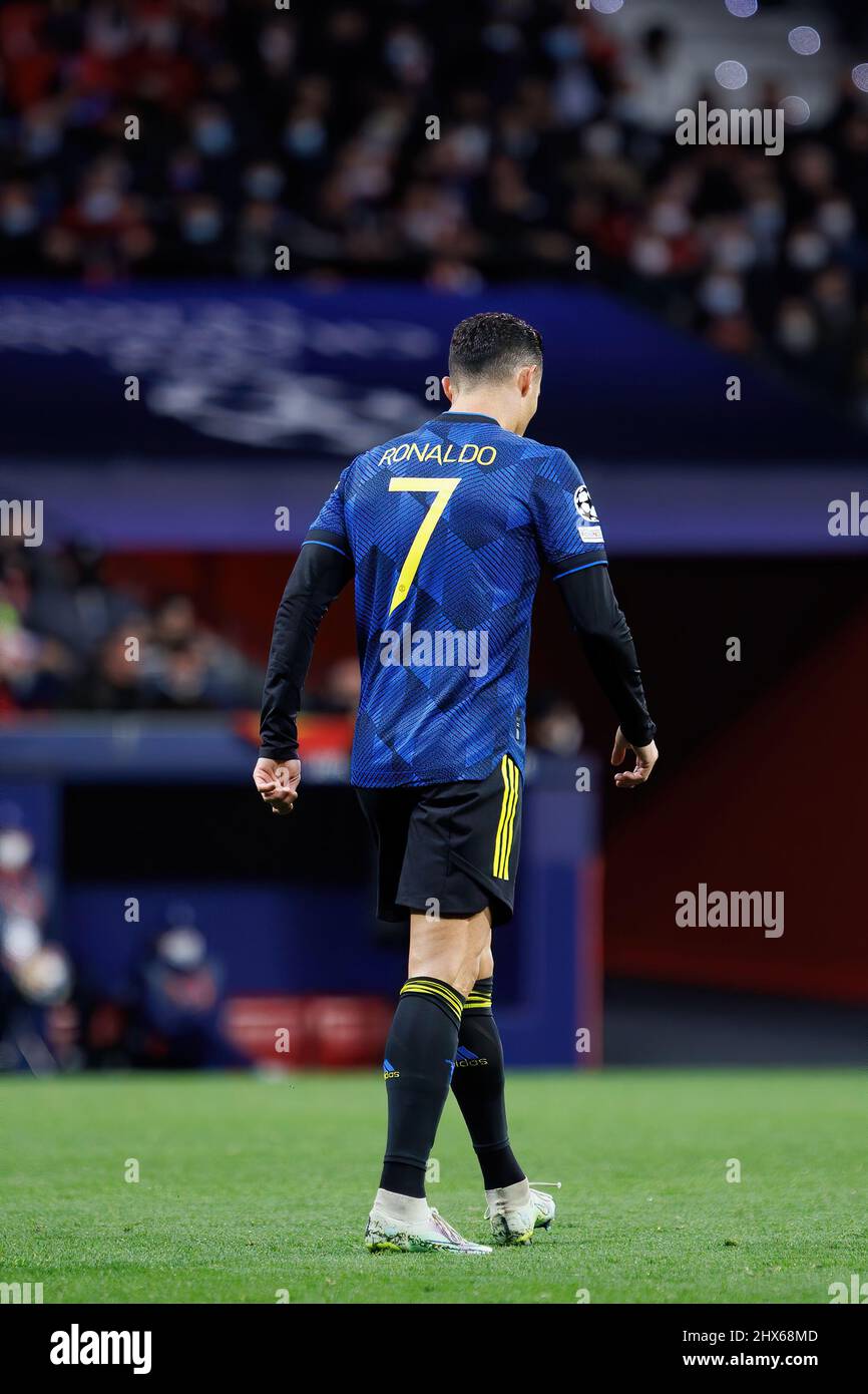 MADRID - FEB 23: Cristiano Ronaldo in action at the Champions League ...