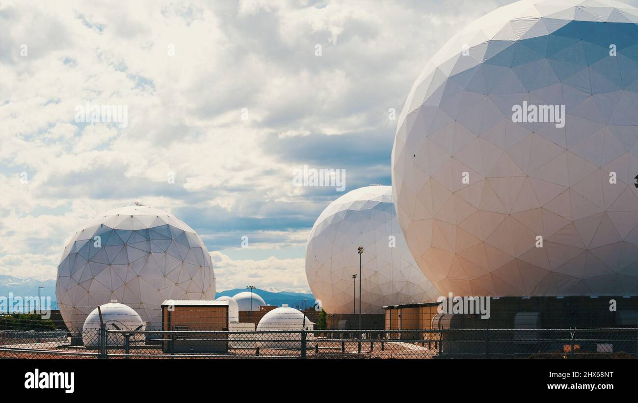Radomes providing strategic and theater missile warning for the United ...